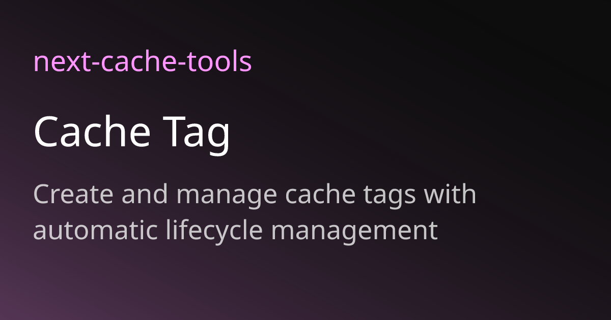 Cache Tag